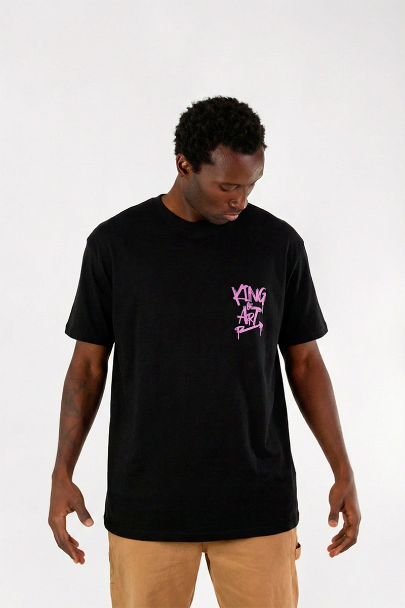 Remera King Of Art Houston Negro